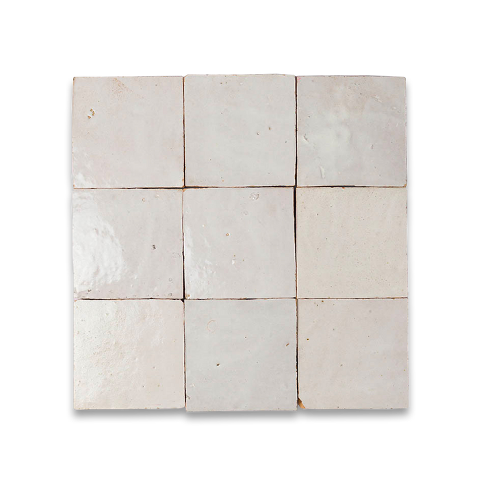 Fes White Zellige 2x2