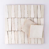 White and Snow White Trapezoid Zellige